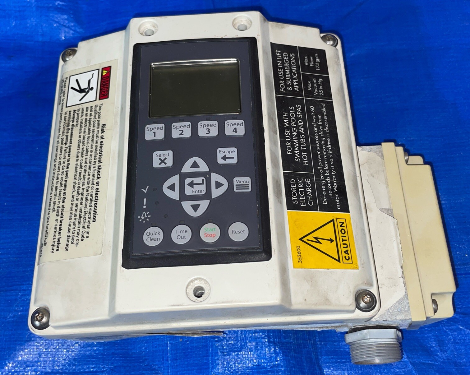 Pentair IntelliFlo Variable Speed Drive P/N 358289 176L8087 for sale ...