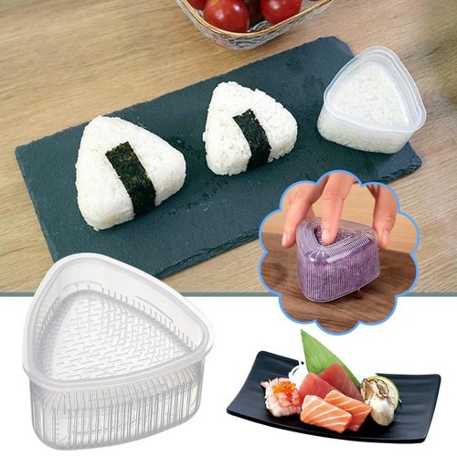 DIY Sushi Maker Mold Onigiri Plastic Triangular Rice Press Food Kit New ...