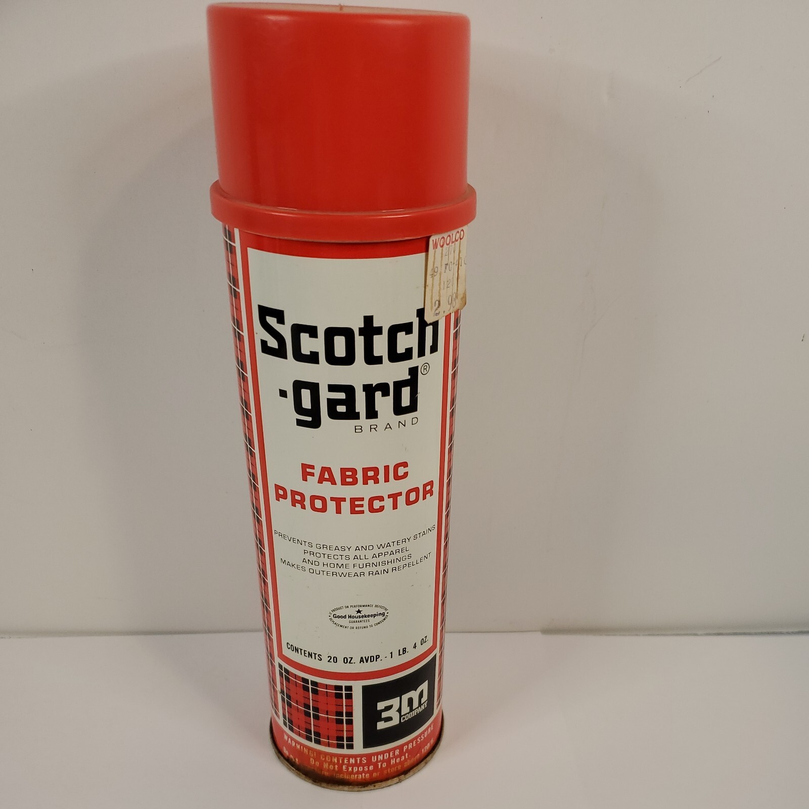 Vintage Scotch-Gard Fabric Protector 3M Pre-Owned 16 oz can Plaid Can ...