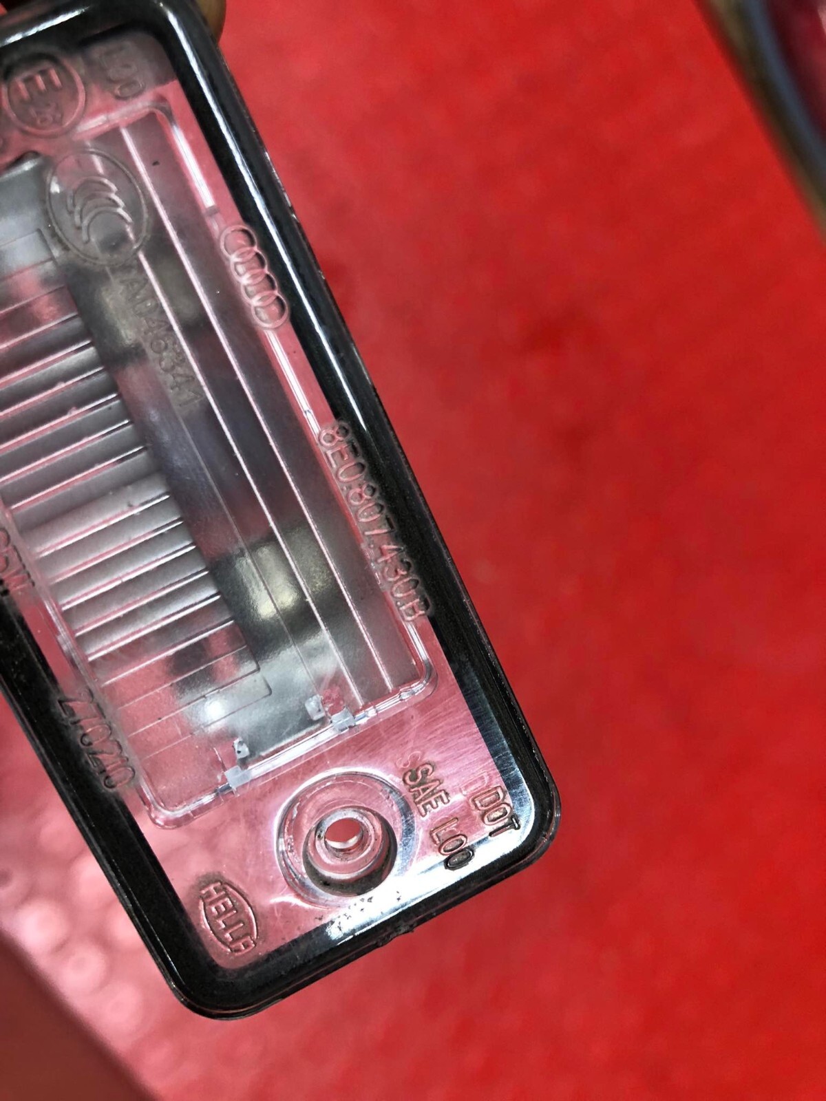 Audi Éclairage Plaque Immatriculation, 8E0 807430 B | eBay