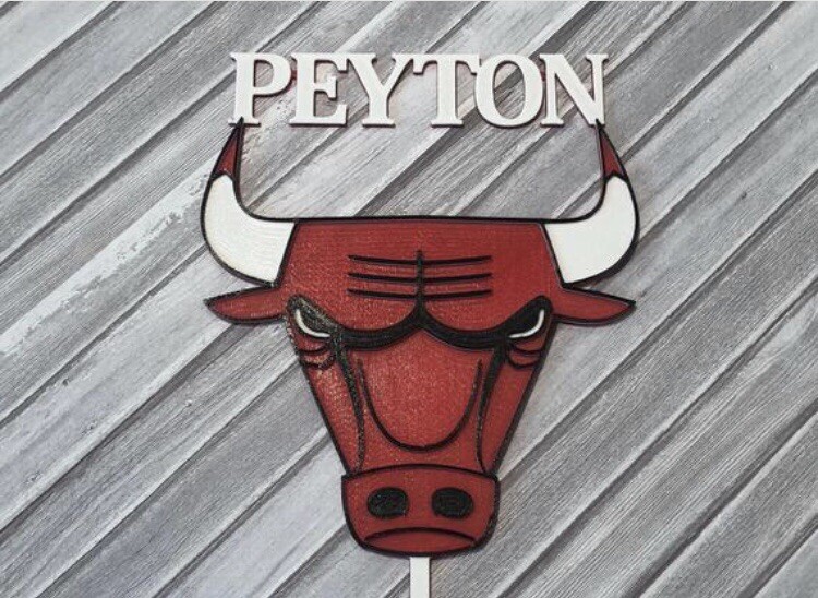 Chicago Bulls Jordan Custom Cake Topper Personalized NBA Cake Topper | eBay