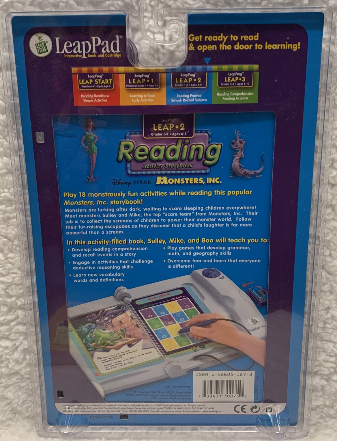 LeapFrog Leap 2 Reading Disney Pixar Monsters Inc Book and Cartridge ...