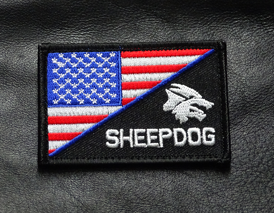 SHEEPDOG BLUE LINE US FLAG TACTICAL HOOK PATCH RED/WHITE | eBay