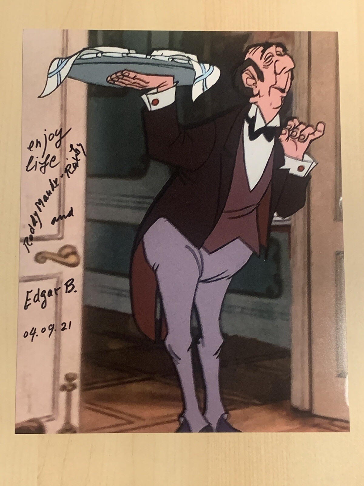 RODDY MAUDE-ROXBY SIGNED 8x10 PHOTO VOICE ACTOR AUTOGRAPHED THE ...
