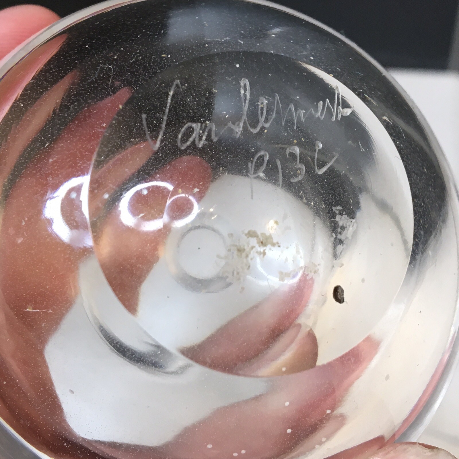 Vintage Signed Vandermark Perfume Bottle W/ Dauber Signed P13C 5”H | eBay