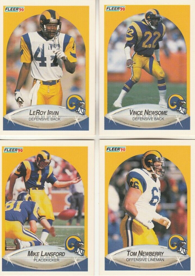(13) 1990 Fleer Los Angeles Rams (13 Card Team Lot) See Scans! | eBay