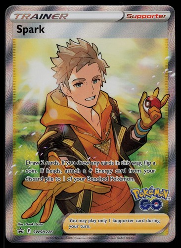 Spark - SWSH226 - Pokemon Card Black Star Promo Full Art Trainer Holo ...
