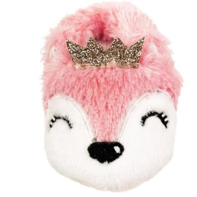 Wonder Nation Infant Baby Girls Pre-walker Princess Fox Slippers Size 5 ...