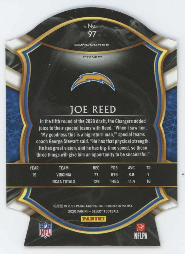 2020 PANINI SELECT DIE CAST RC JOE REED RC LOS ANGELES CHARGERS #97 | eBay