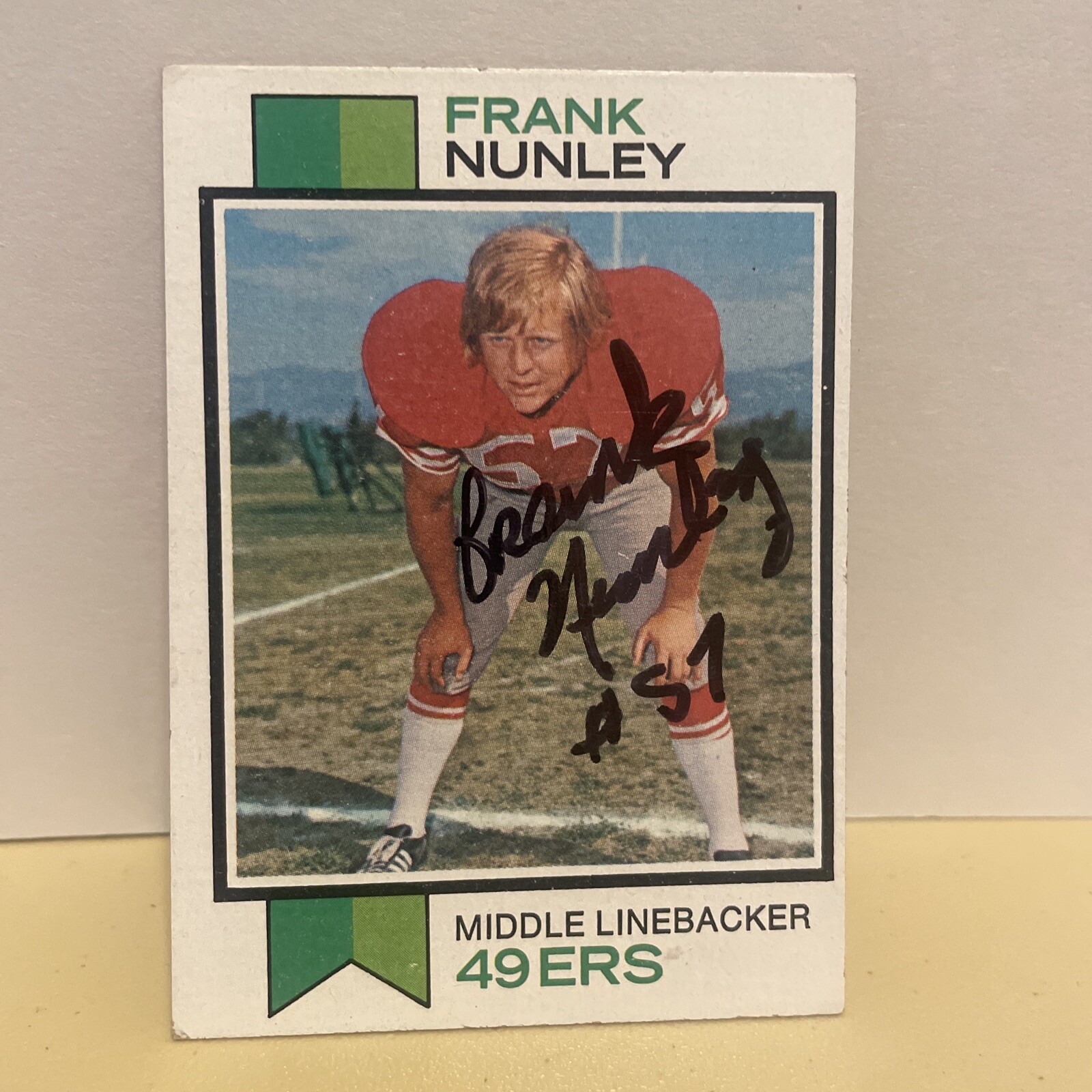 Frank Nunley (d) Autographed 1973 Topps SAN FRANCISCO 49ers Card | eBay