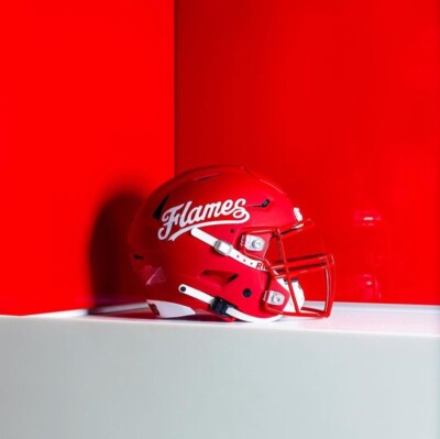 Custom FLAMES Full Size Football Helmet Decal Set - 20 mil 3M | eBay