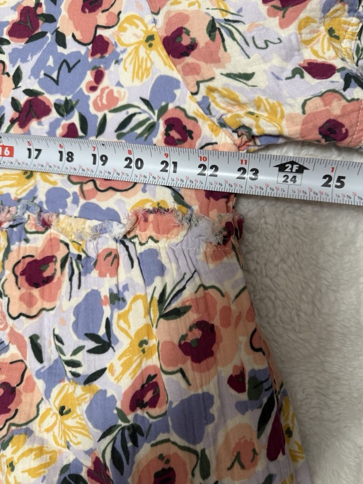 NWOT Dip Pastel Floral Babydoll Prairie Dress XL Cotton Cottagecore ...