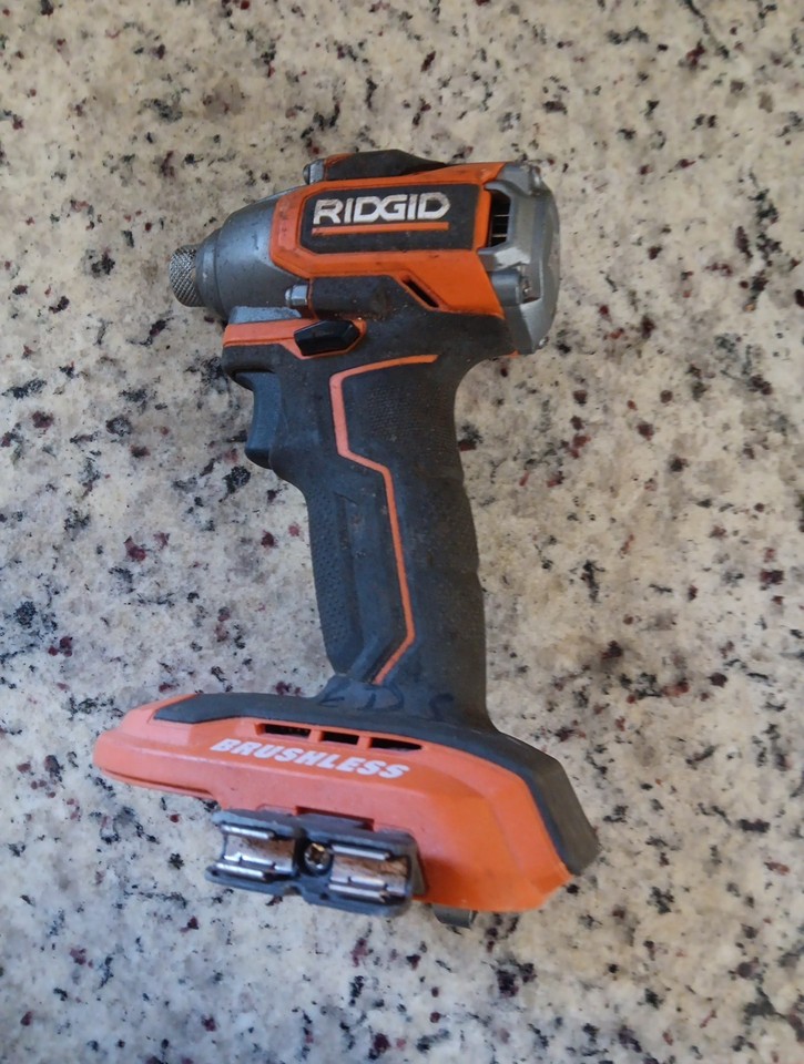RIDGID Brushless 18V sub compact IMPACT DRIVER R8723 1/4" Tool Only For ...