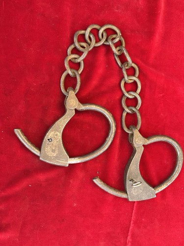 Vintage Tower Double Locking Handcuffs Leg Irons | eBay