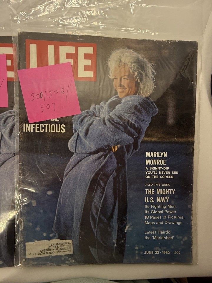 LIFE Magazine June 22 1962 Marilyn Monroe Cover Lot of 6 Vintage VG+ ...