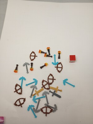 Lego Minecraft Weapons Axes Arrows Torches Swords #527e | eBay