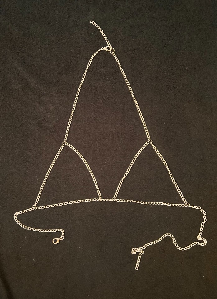 Open Cup Chain Bra, Open Bra, Open Lingerie, Non Piercing Nipple ...