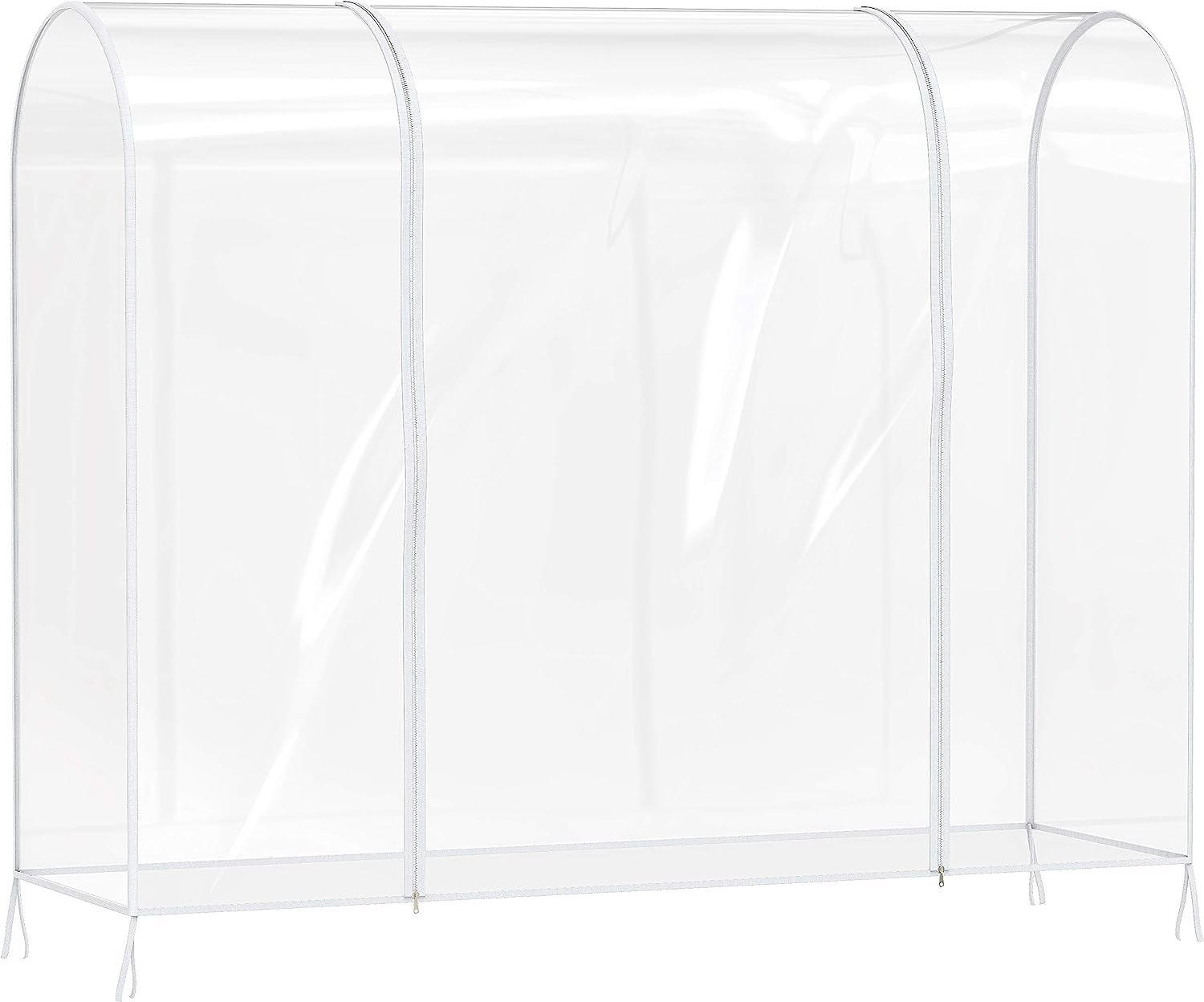 Clear Garment Rack Cover 57.8D x 182.9W x 139.1H Centimeters | eBay