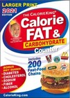 Calorieking 2021 Larger Print Calorie, Fat & Carbohydrate Counter by ...