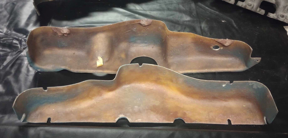 Corvette C1 1953 1954 1955 Blue Flame 6 ignition Shield Shielding Cover ...