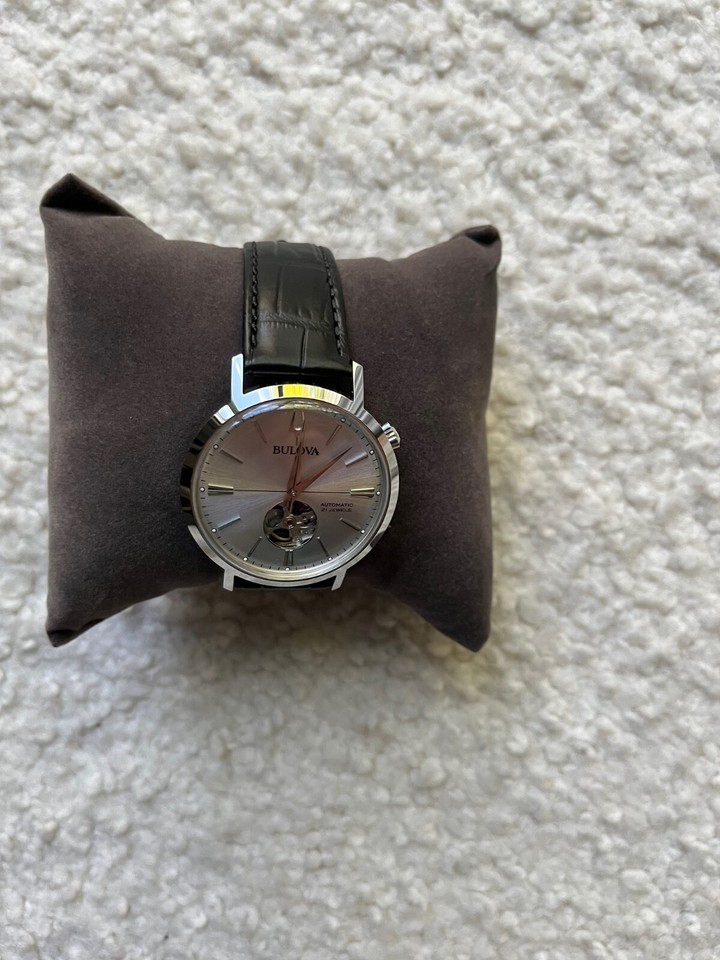 Bulova Aerojet 96A315 Men's 41mm Stainless Steel 21 Jewel Automatic ...