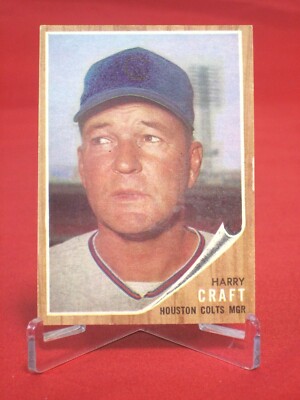 Harry Craft 1962 TOPPS Baseball Card #12 Good | eBay