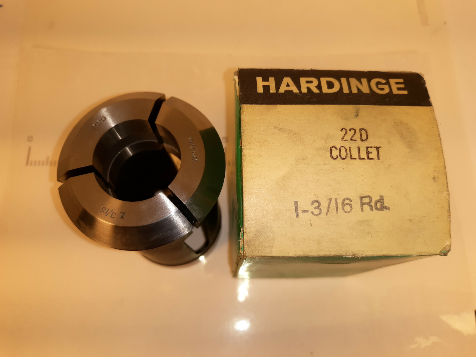 1 3/16 Hardinge 22D COLLET 1-3/16 RD ROUND | eBay