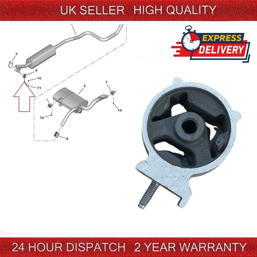 EXHAUST PIPE FIXING BRACKET FOR PEUGEOT 2008 3008 308 5008 508 EXPERT ...