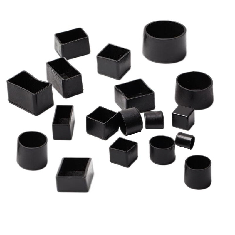 Round PVC Rubber Chair Feet Cap Table Leg End Caps Anti Scratch Floor ...