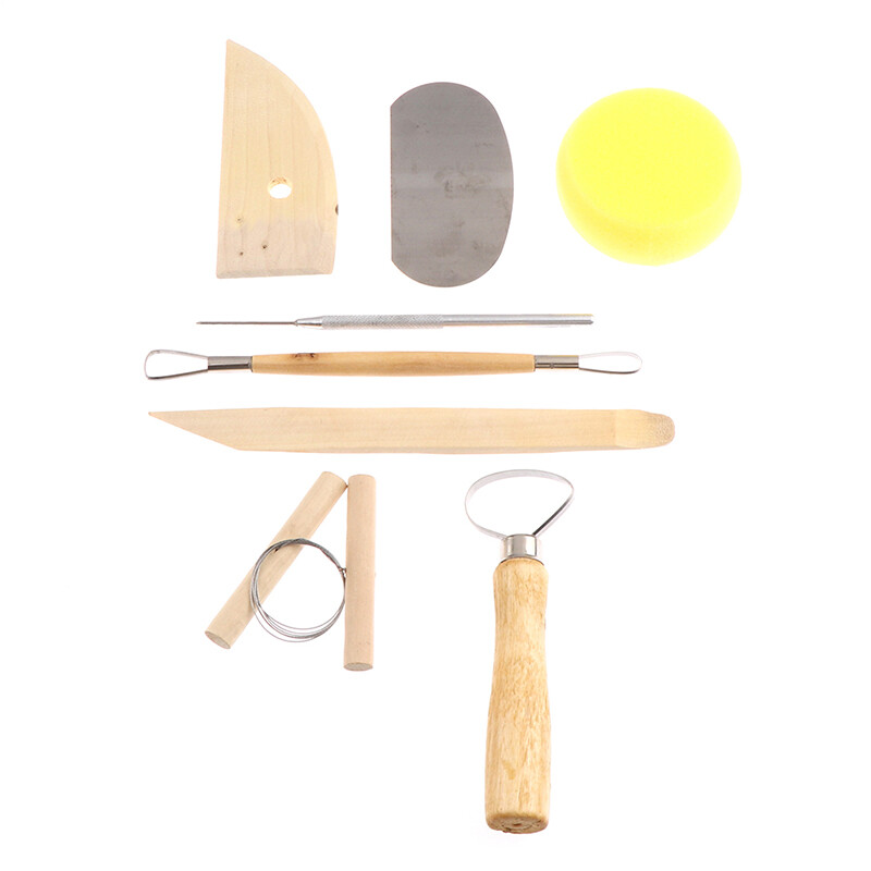 8Pcs/set Pottery DIY Tool Clay Molding Ceramics Molding Tools Artwork ...