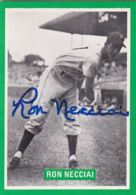 Ron Necciai 27 K’s No Hitter, 1952 Pirates RARE SIGNED CARD (TOUGH ...