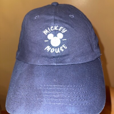 Disney Men's Blue Mickey Mouse Strapback Adjustable Baseball Outdoor ...