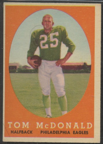 1958 Topps #126 Tommy McDonald Philadelphia Eagles Hall-of-Fame | eBay