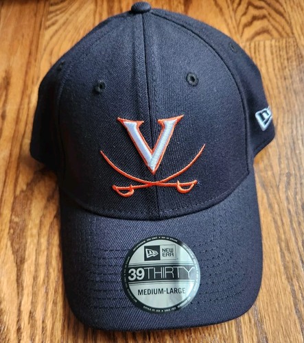 New Era 39THIRTY Hat Cap M/L University of Virginia UVA Navy V Sabre | eBay