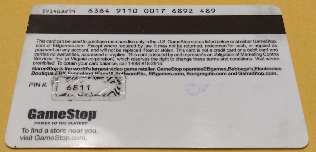Números De Tarjetas De Regalo De Gamestop
