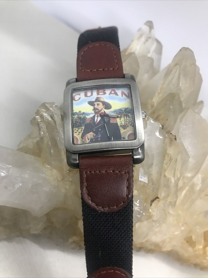 Antique Cuban Cigar Label Watch With New Battery | eBay