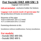 For Suzuki DRZ 400 SM rack luggage system DRZ400S side carrier bags ...