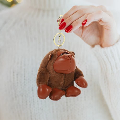 Plush Backpack Accessories Bag Pendant Gorilla Stuffed Animal Key Chain ...