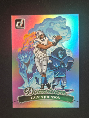 2025 Panini Donruss Downtown Calvin Johnson #04 Detroit Lions | eBay