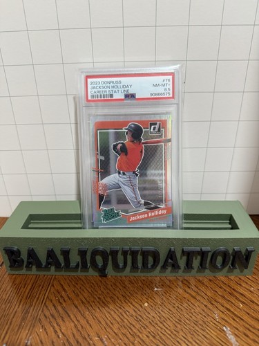 2023 PANINI DONRUSS CAREER STAT LINE #76 JACKSON HOLLIDAY /489 PSA 8 | eBay