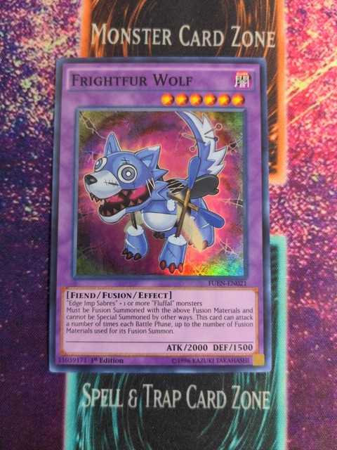 Yu-Gi-Oh! TCG Frightfur Wolf Fusion Enforcers FUEN-EN021 1st Edition ...