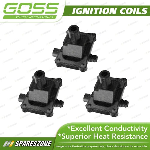 3 x Goss Ignition Coils for Daewoo Korando 3.2L 6Cyl DOHC MPFI 24V ...
