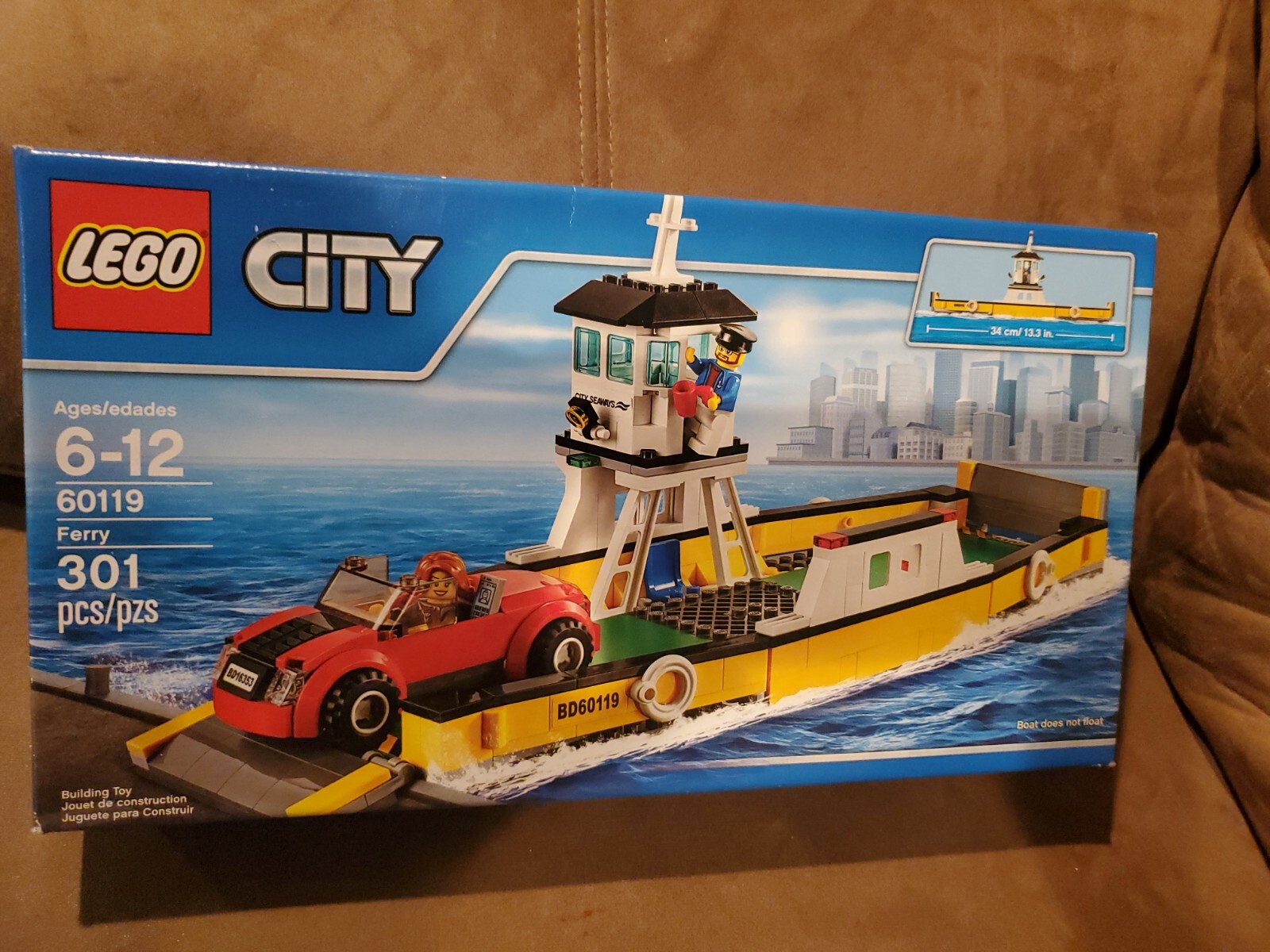 Lego City Ferry 60119 With Red Car And 2 Minifigs. NIB sealed. | eBay