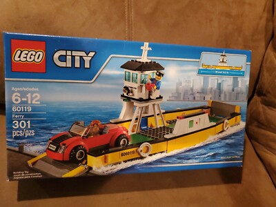 Lego City Ferry 60119 With Red Car And 2 Minifigs. NIB sealed. | eBay