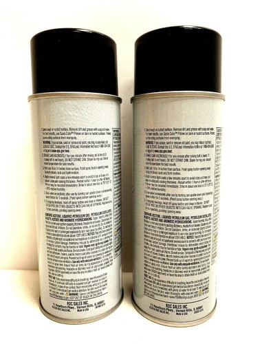 2 Quick Color Spray Enamel Gloss Black Modeling & Craft Paint 10 oz New ...