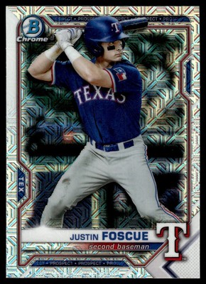 2021 Baseball Card Justin Foscue Texas Rangers #BCP-242 | eBay
