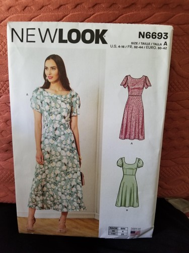 New Look 6693 Pattern Misses Dress Size 4-16 39363466932 | eBay