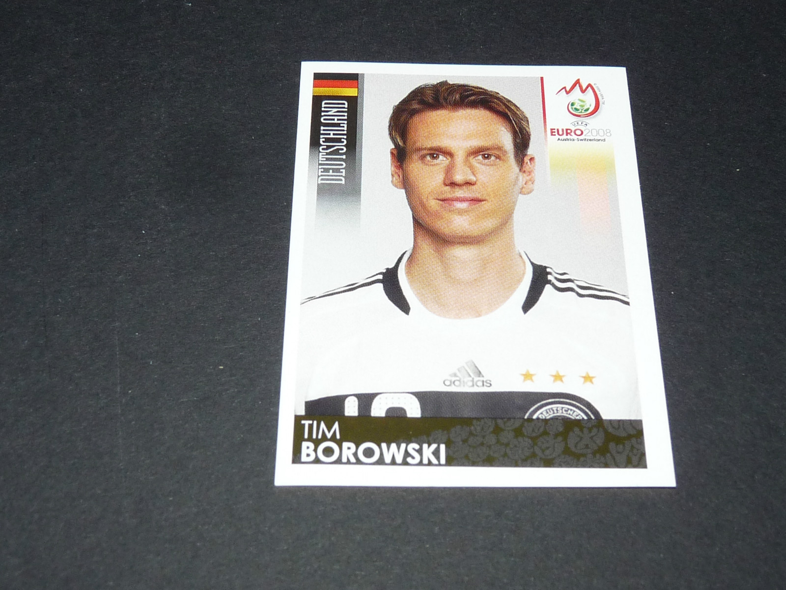 N°218 TIM BOROWSKI DEUTSCHLAND ALLEMAGNE PANINI FOOTBALL UEFA EURO 2008 ...