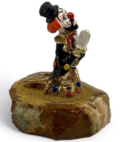 1983 Ron Lee Clown "Hobo Joe" Praying 24K Signed Circus Sculpture ...