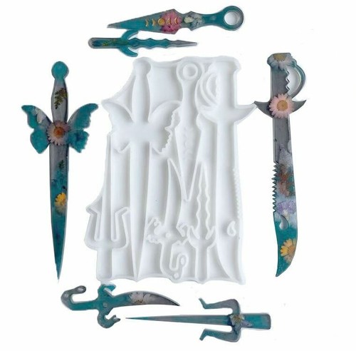 Sword Knife Silicone Mould Mold Resin Casting Craft Epoxy UV ...
